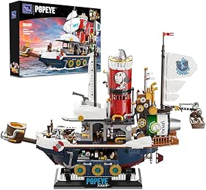Popeye Ship Building Blocks Adults: PANTASY Popeye Steamship Building ...