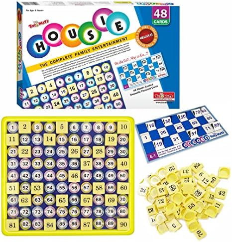 Buy toymate Housie Reusable Folding Tickets - Tambola Bingo Lotto ...