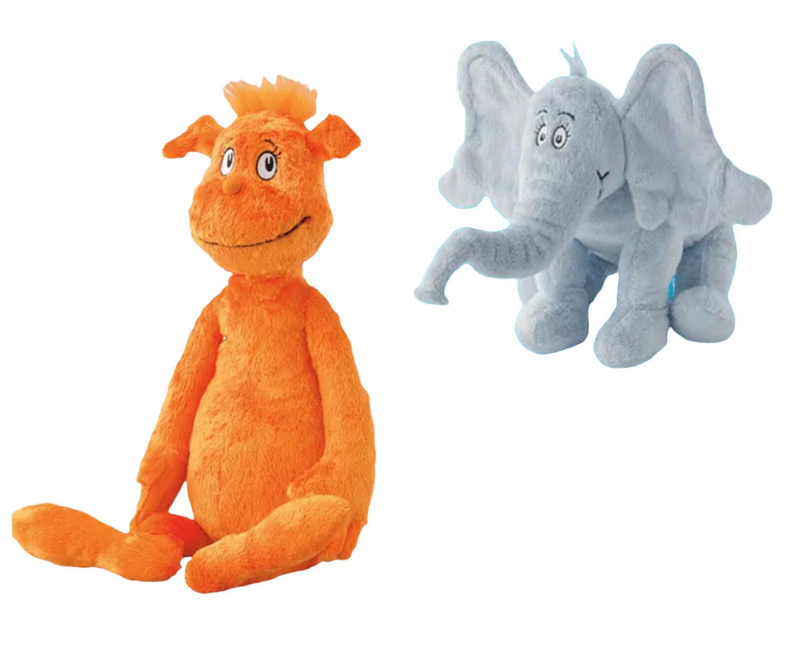 Buy Dr Seuss Foot Book Orange & Horton Hears Who Elephant Plush Set ...