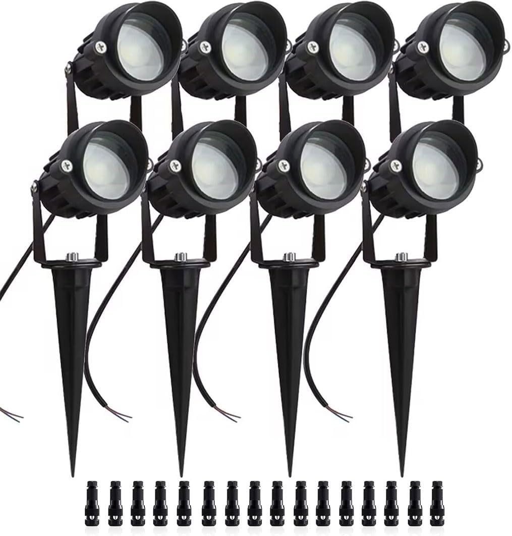 SUNVIE 3W Low Voltage Landscape Lighting LED Landscape Spotlights with ...