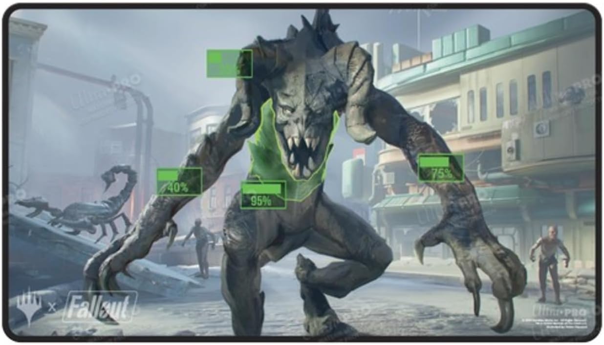 Amazon | Ultra PRO - Fallout ブラックステッチプレイマット - V.A.T.S. - マジック:ザ・ギャザリング ...