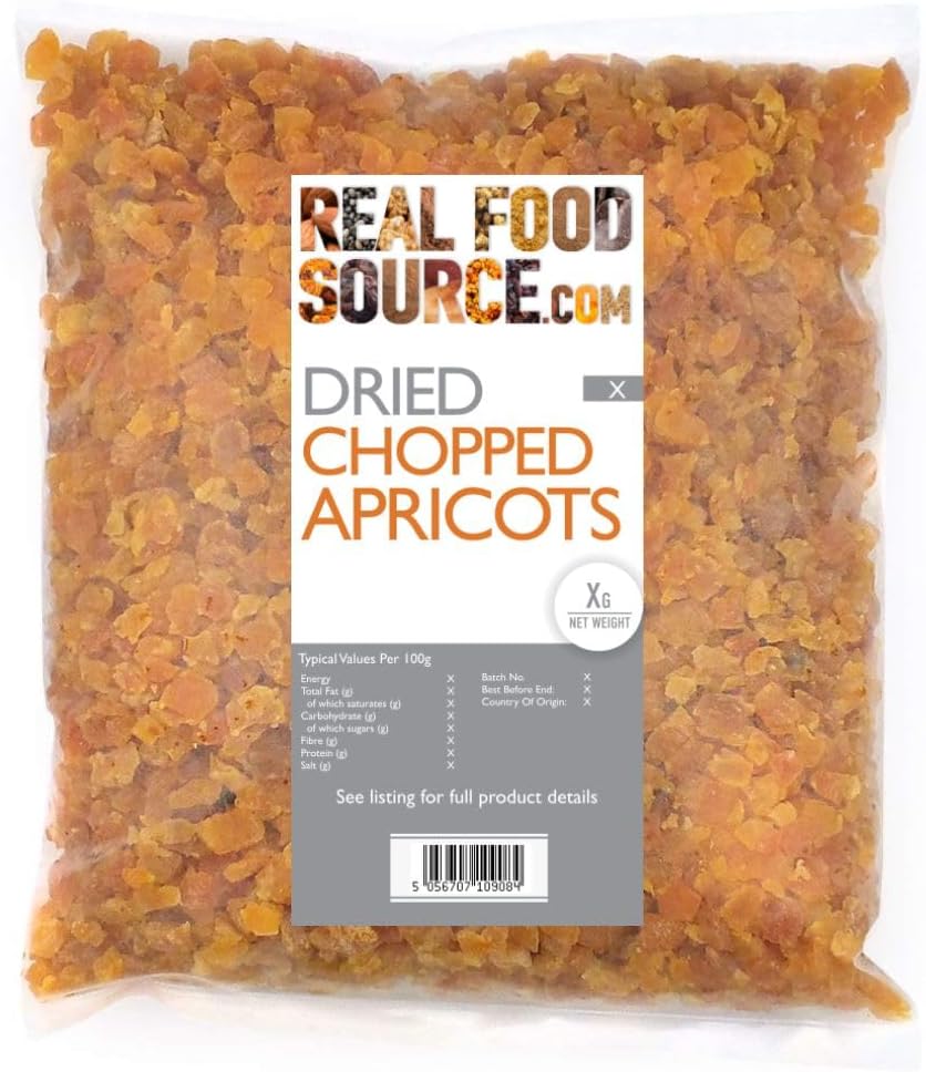 RealFoodSource Dried Chopped Apricots 1kg : Amazon.co.uk: Grocery