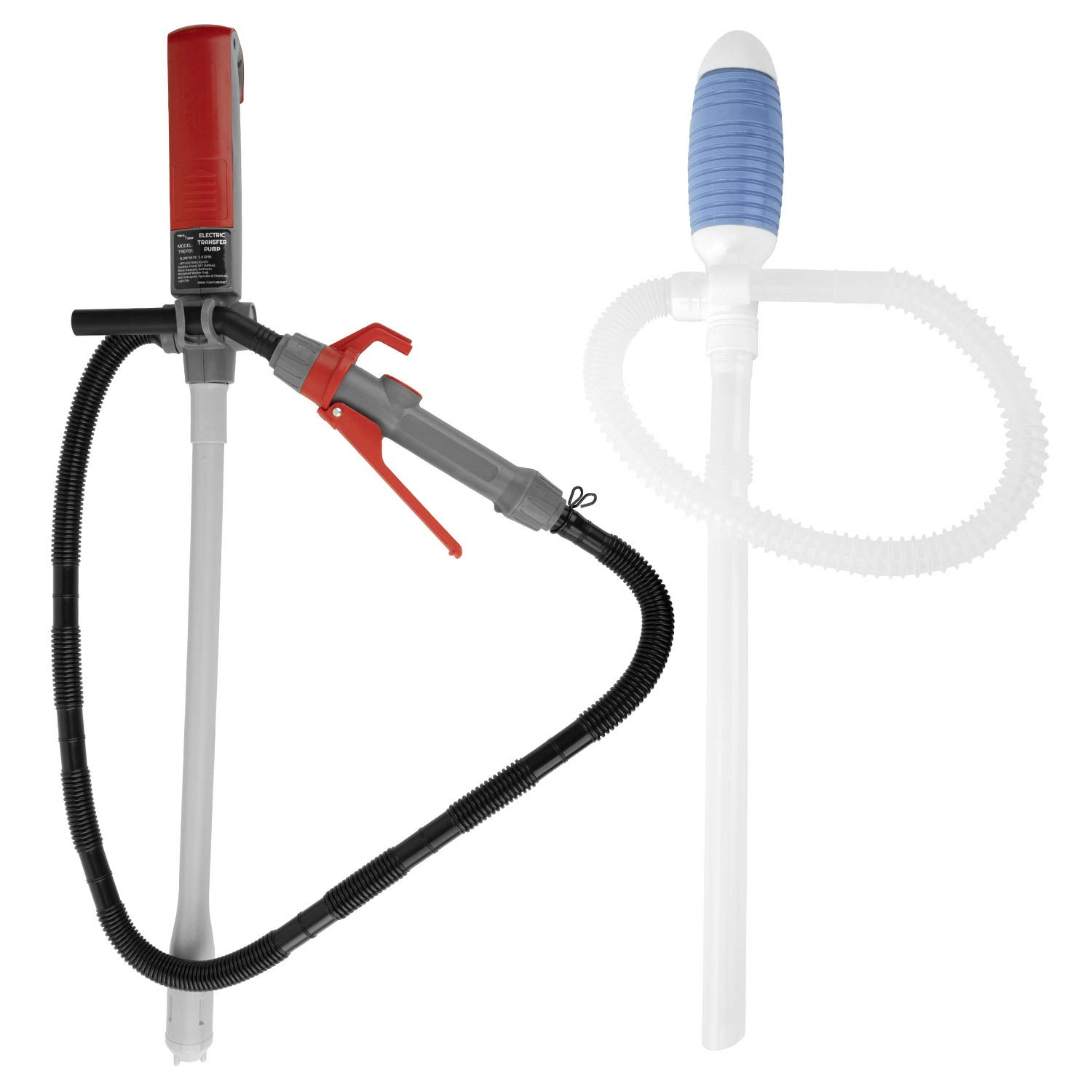 Buy Transfer Pump Bundle, TREP01 Hand Fuel Pump, Battery Operated with ...