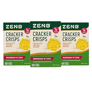 Amazon.com: ZENB Cracker Crisps - Gluten Free Crackers Made From 100% Yellow Peas, Non-GMO, 5g ...