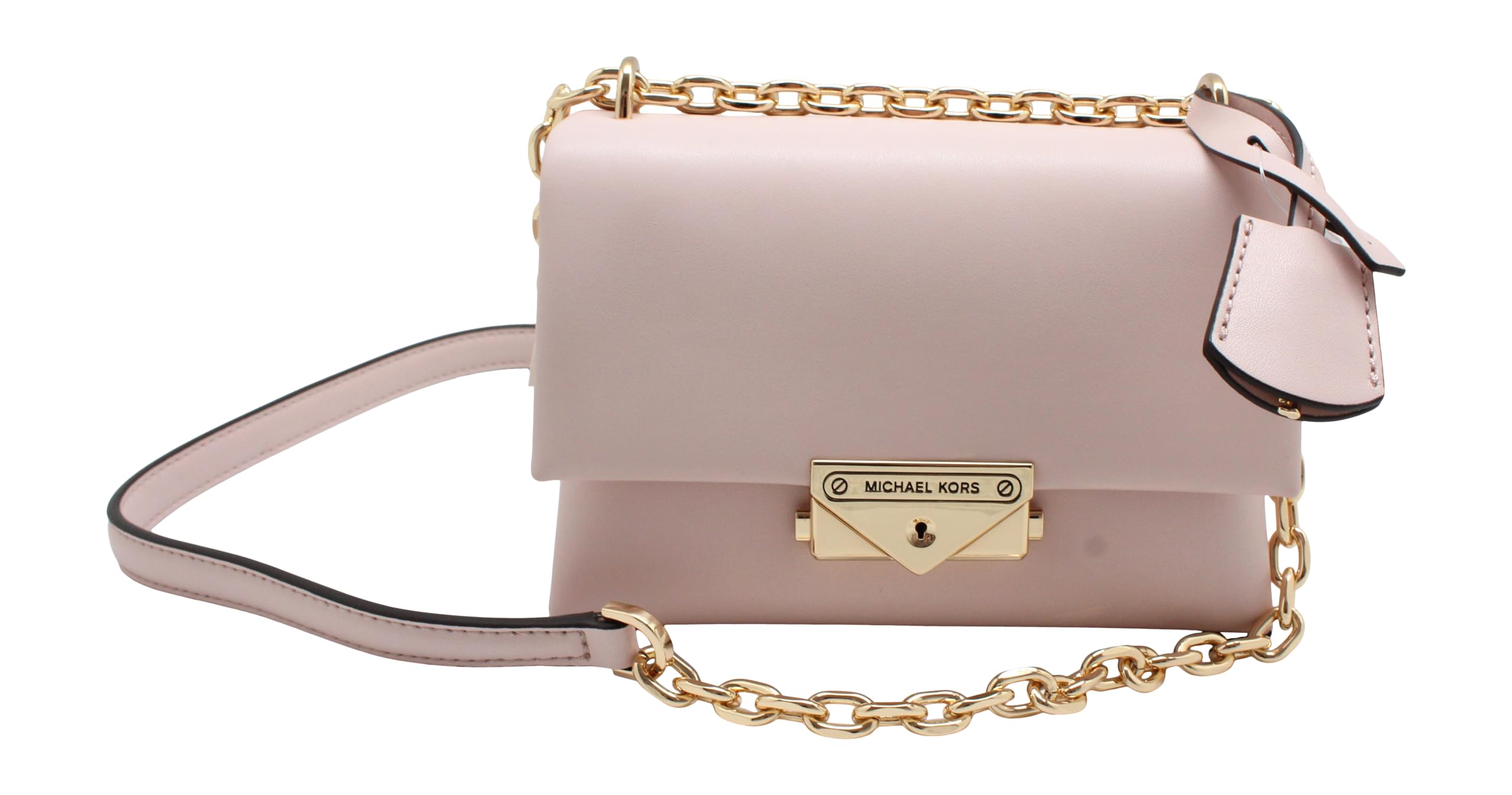 Michael Kors Cece Small Faux Leather Shoulder Bag Powder Blush ...