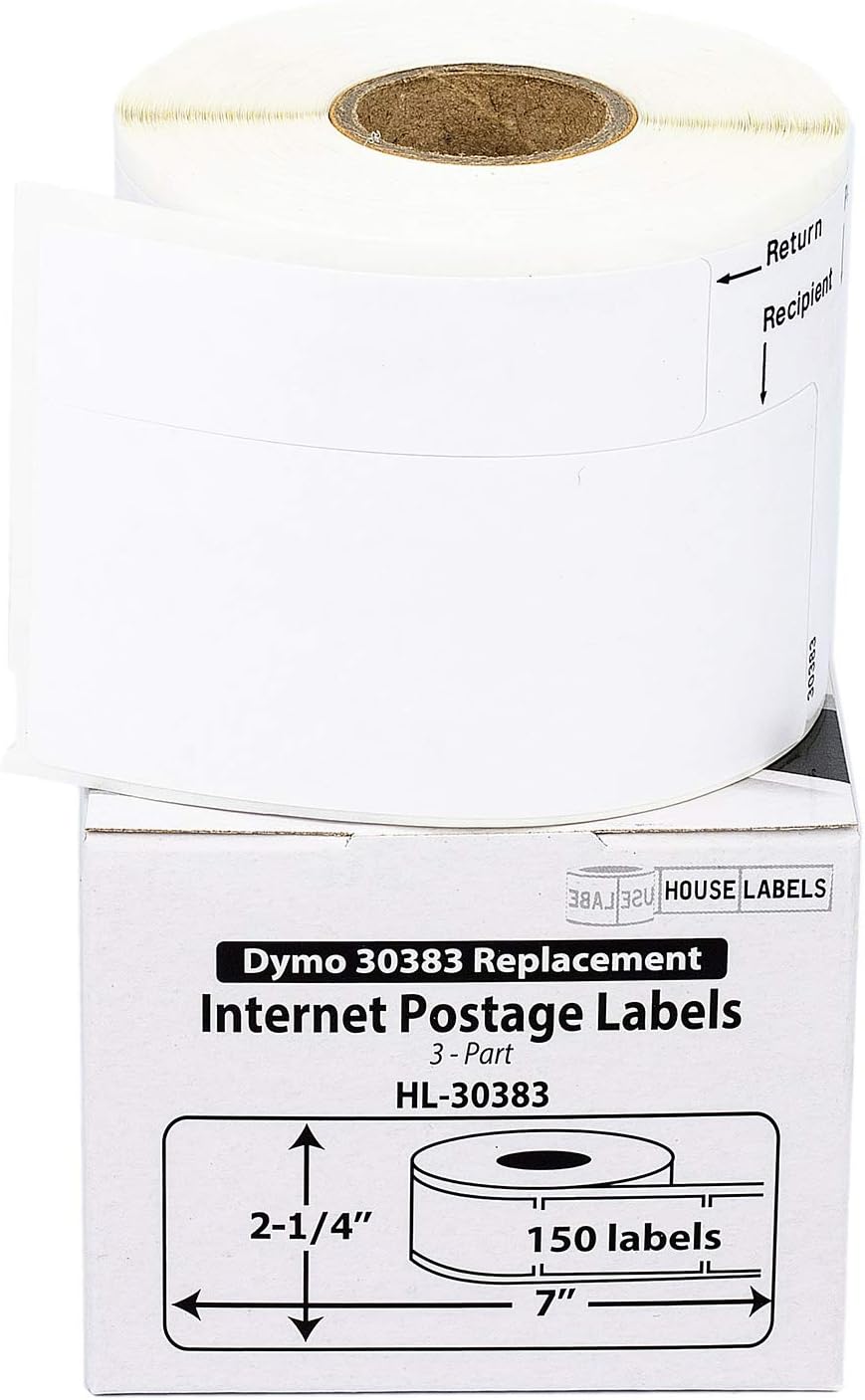 Amazon.com : DYMO-Compatible 30383 3-Part Internet Postage Labels (2-1/ ...