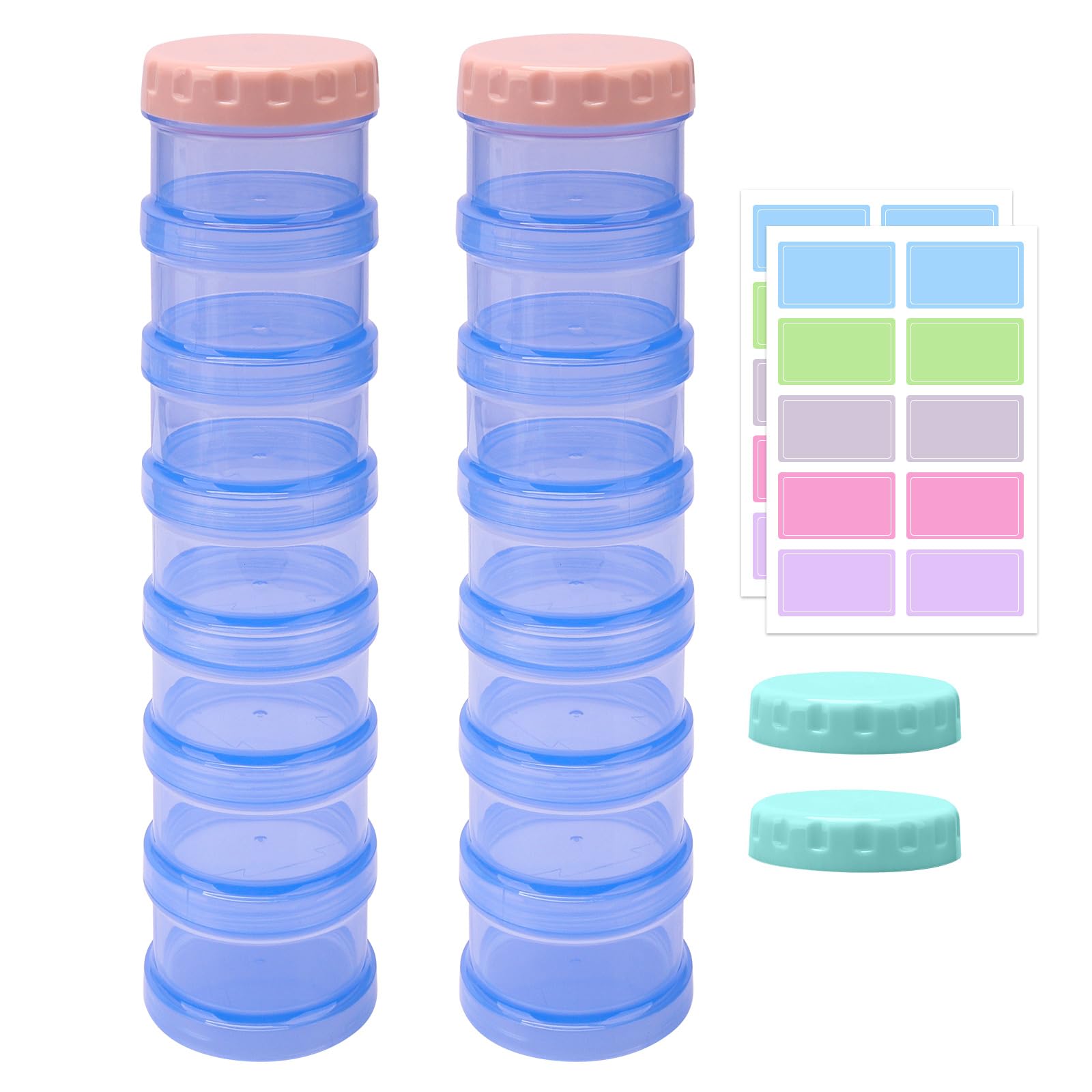 Amazon.com: 2 Pack 7 Day Pill Organizer Case Stackable Weekly ...
