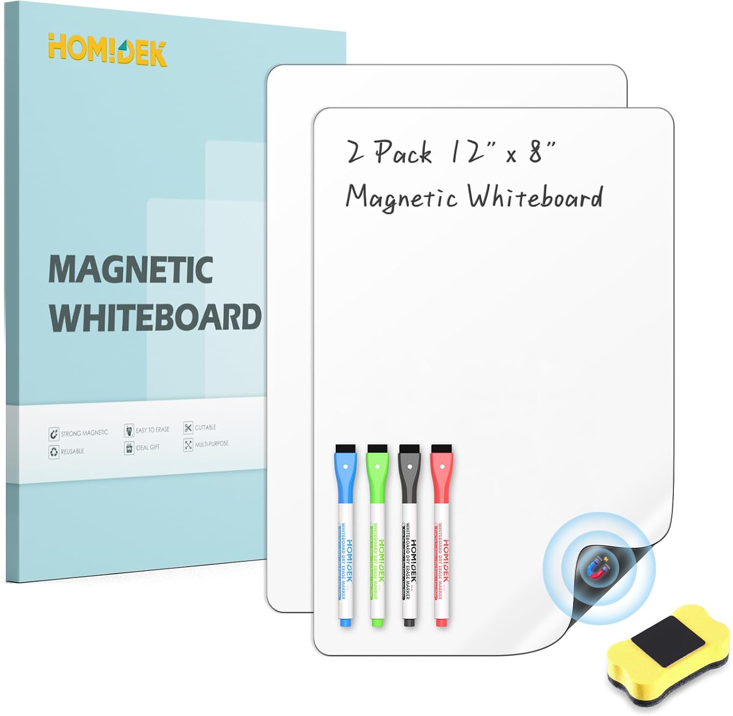 Amazon.com : HOMiDEK Magnetic Whiteboard for Fridge, Refrigerator ...