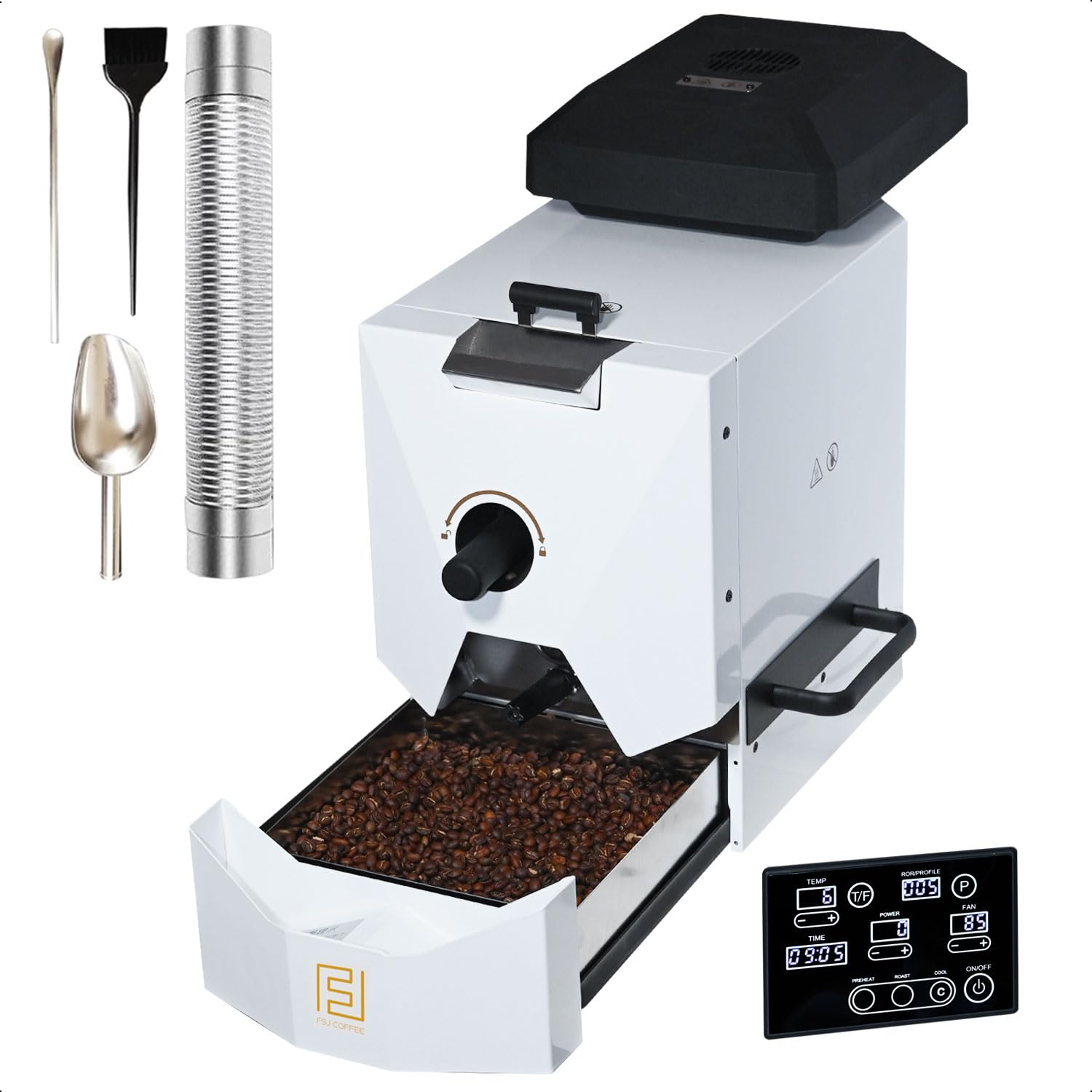 Amazon.com: Electric Coffee Bean Roaster Machine, Smokeless Drum ...
