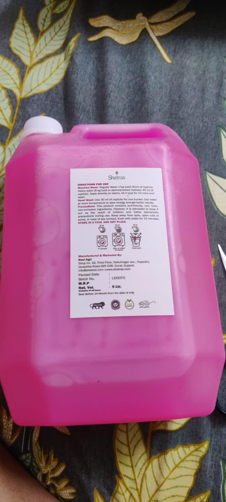 Shatras Bio Cleaning Solutions Natural Laundry Liquid, Natural ...