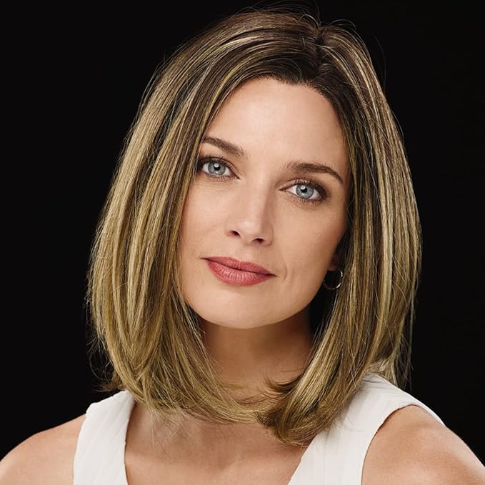 Amazon.com : Paula Young Sheer Elite Hand-Tied WhisperLite Lace Front Wig Bombshell Bob Wig with ...