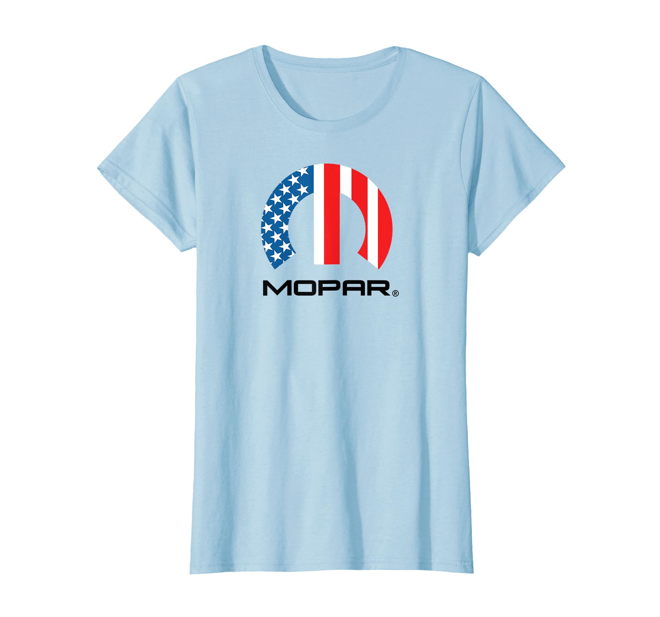 Amazon.com: Mopar American Flag Black Logo T-Shirt : Clothing, Shoes ...