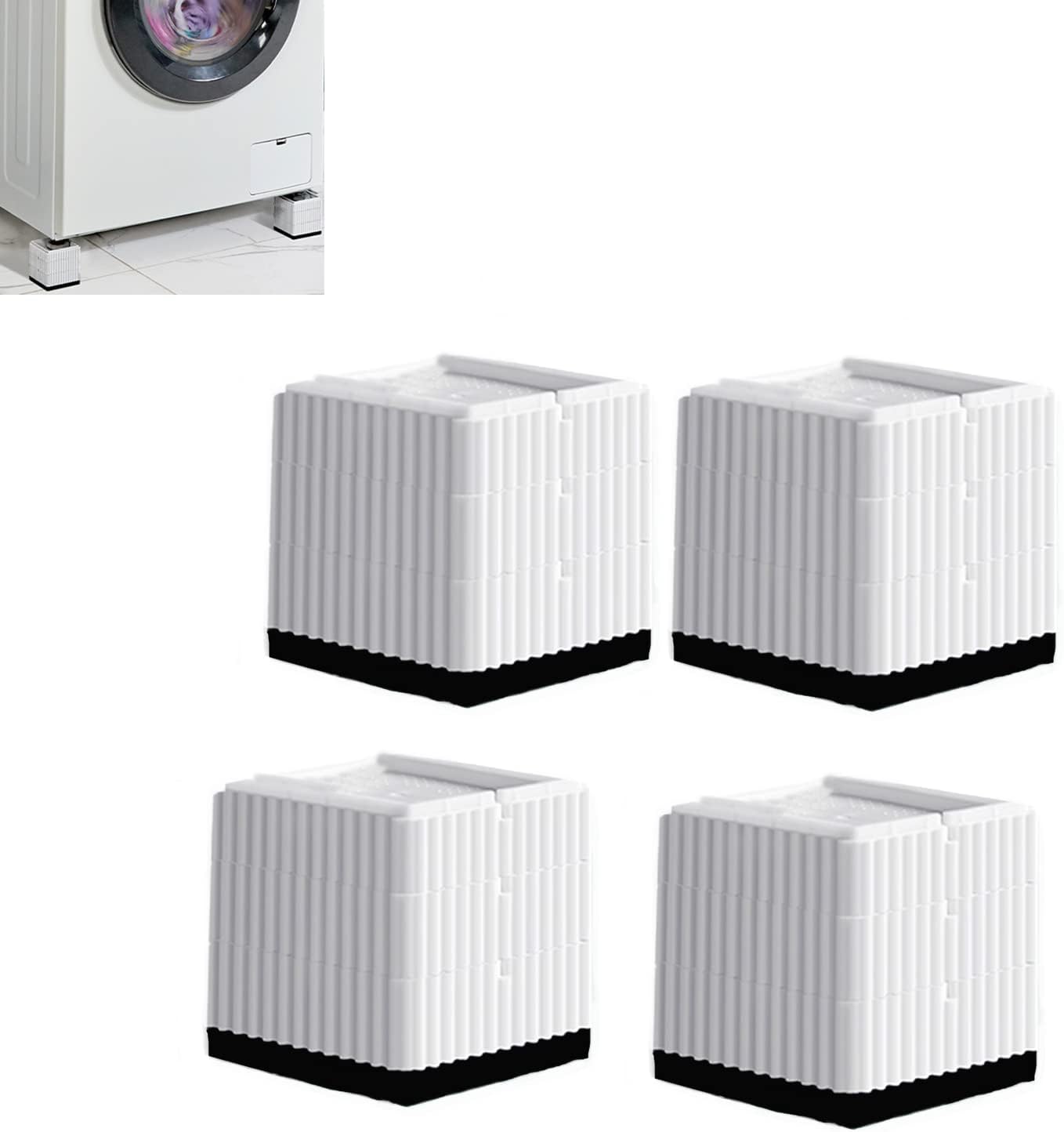 Amazon.com: Washing Machine Stabilizer support Pack of 4 Rubber Feet ...