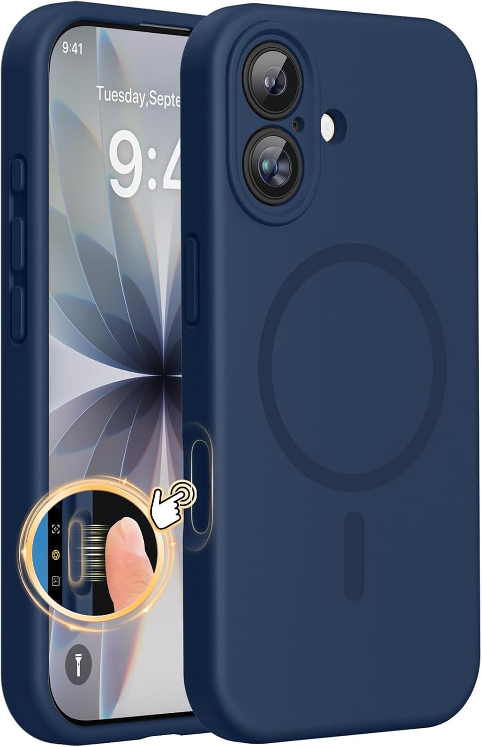 Amazon.com: Miracase Magnetic for iPhone 17 Case, Compatible with MagSafe, Integrated Silicone ...