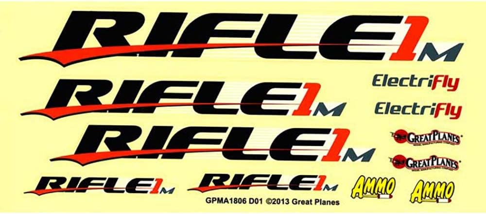 Amazon.com: Great Planes Decal Rifle 1M EP ARF : Toys & Games