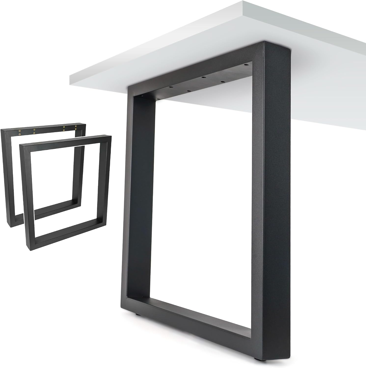 NEXT LEVEL - Gambe per Tavolo | 65x74cm, Profilo 80x40mm, Metallico ...