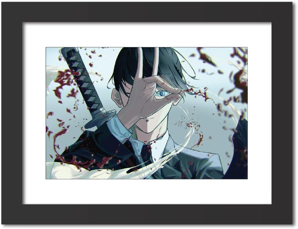TenorArts Aki Poster Chainsaw Man Anime Laminated Posters Framed ...