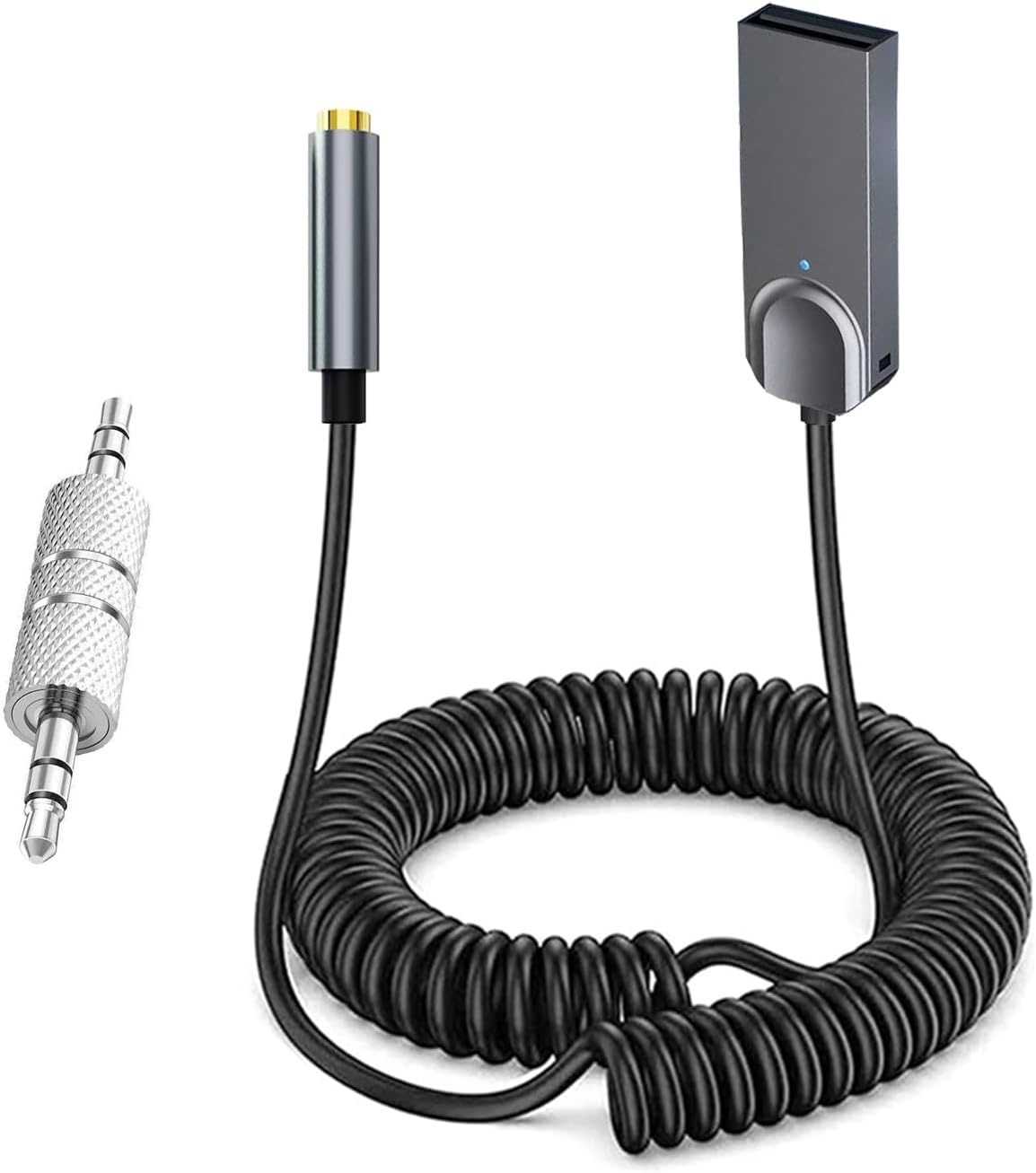 Amazon.com: GOLBELEC Bluetooth 5.3 to Aux Adapter,USB 3.5mm Female BT ...