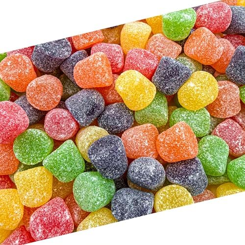Amazon.com : Gum Drops Jelly Candy | 1 Lb Bag | Assorted Fruit Flavors ...