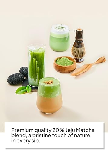 Korean Food Jeju 20 Matcha Powder (1 paquete, 3.5 onzas), Jeju Sweet ...