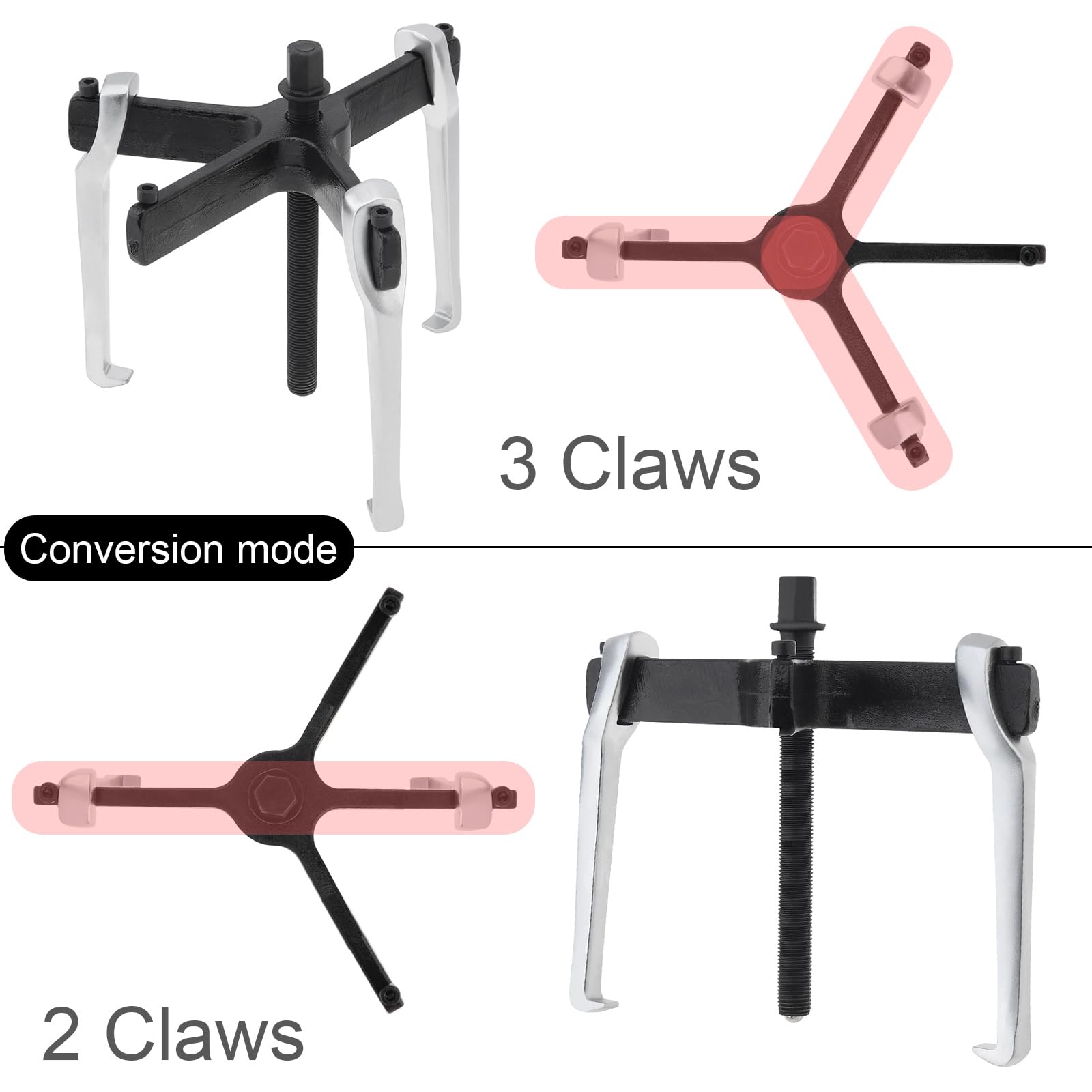 Snapklik.com : ChgImposs 2 Jaw 3 Jaw Gear Puller, Multifunctional ...