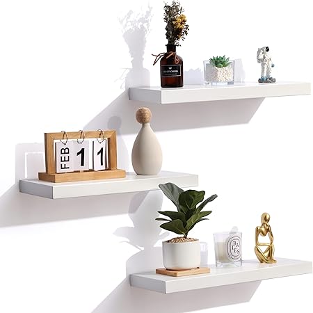 Amazon.com: IKEA Floating Wall Lack Shelf White - Home Decor Stack of 3 ...