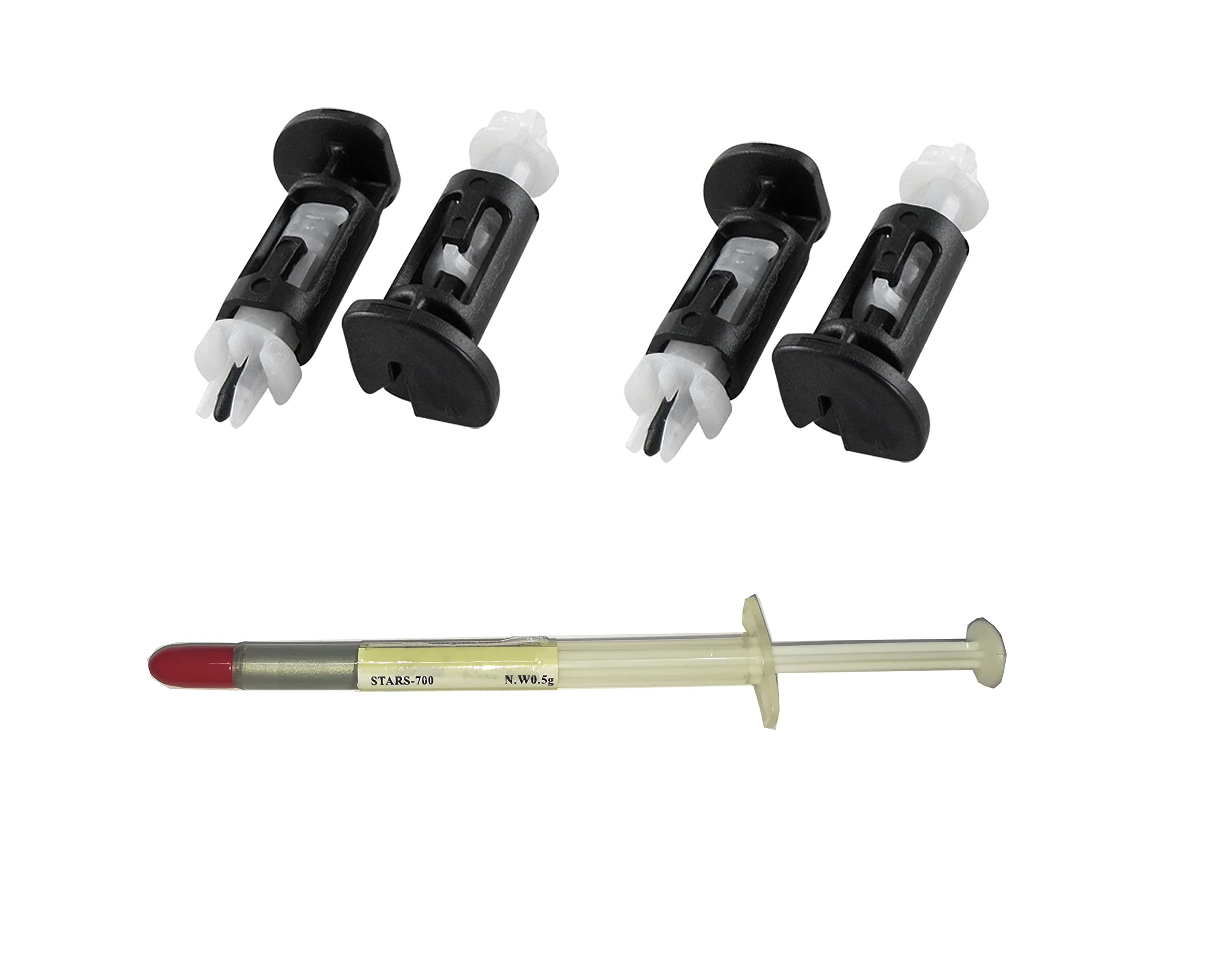 DiyCart HIGH CONDUCTIVITY THERMAL PASTE + 4 Pcs CPU FAN LOCK MOUNT PIN ...