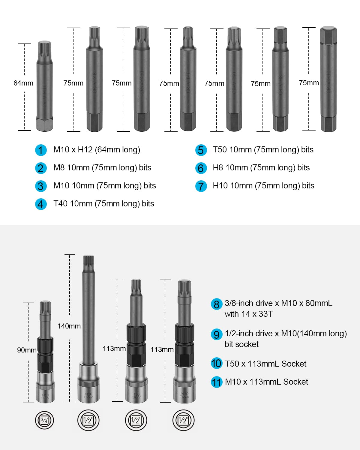 Snapklik.com : ZOMIYU 18PCS Alternator Pulley Remove Install Tool Kit ...