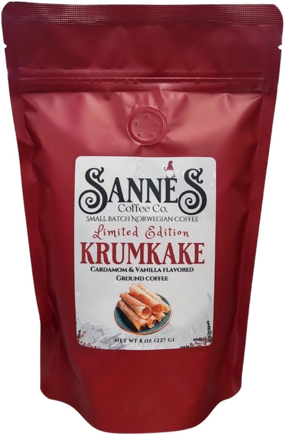 Amazon.com : Sannes Coffee Co Limited Edition Krumkake Flavor : Grocery ...