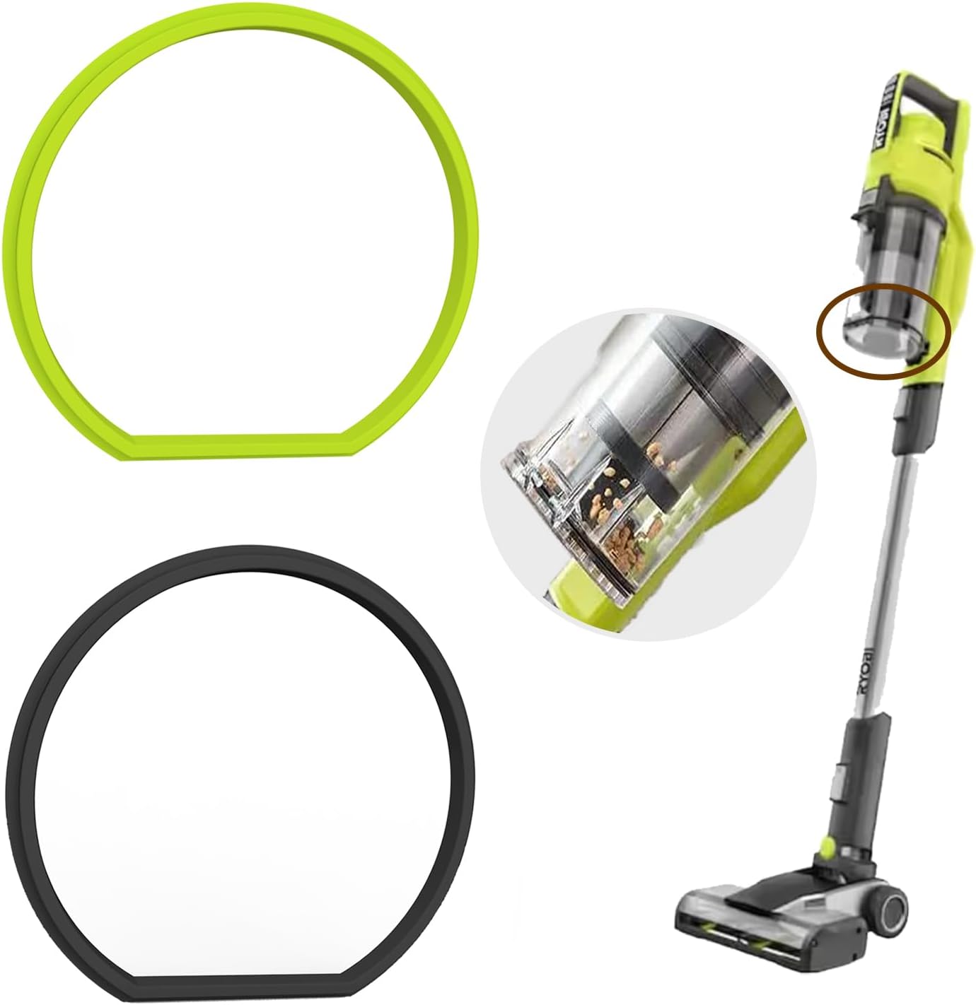 Amazon.com - ORIISIN Replacement Gasket for Ryobi Vacuum Cordless 18V ...