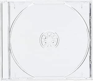 Amazon | BD DVD CD ジュエルケース10mm 1枚収納 プラケース ジャケット収納可 (透明 50枚) | ノーブランド品 | メディアケース 通販