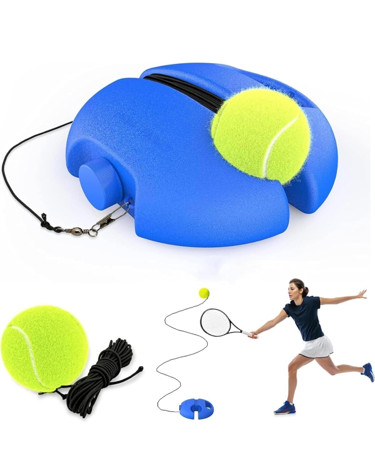 Buy BELOXY Tennis Trainer (Pack of 1) Rebound Ball with String Tennis ...
