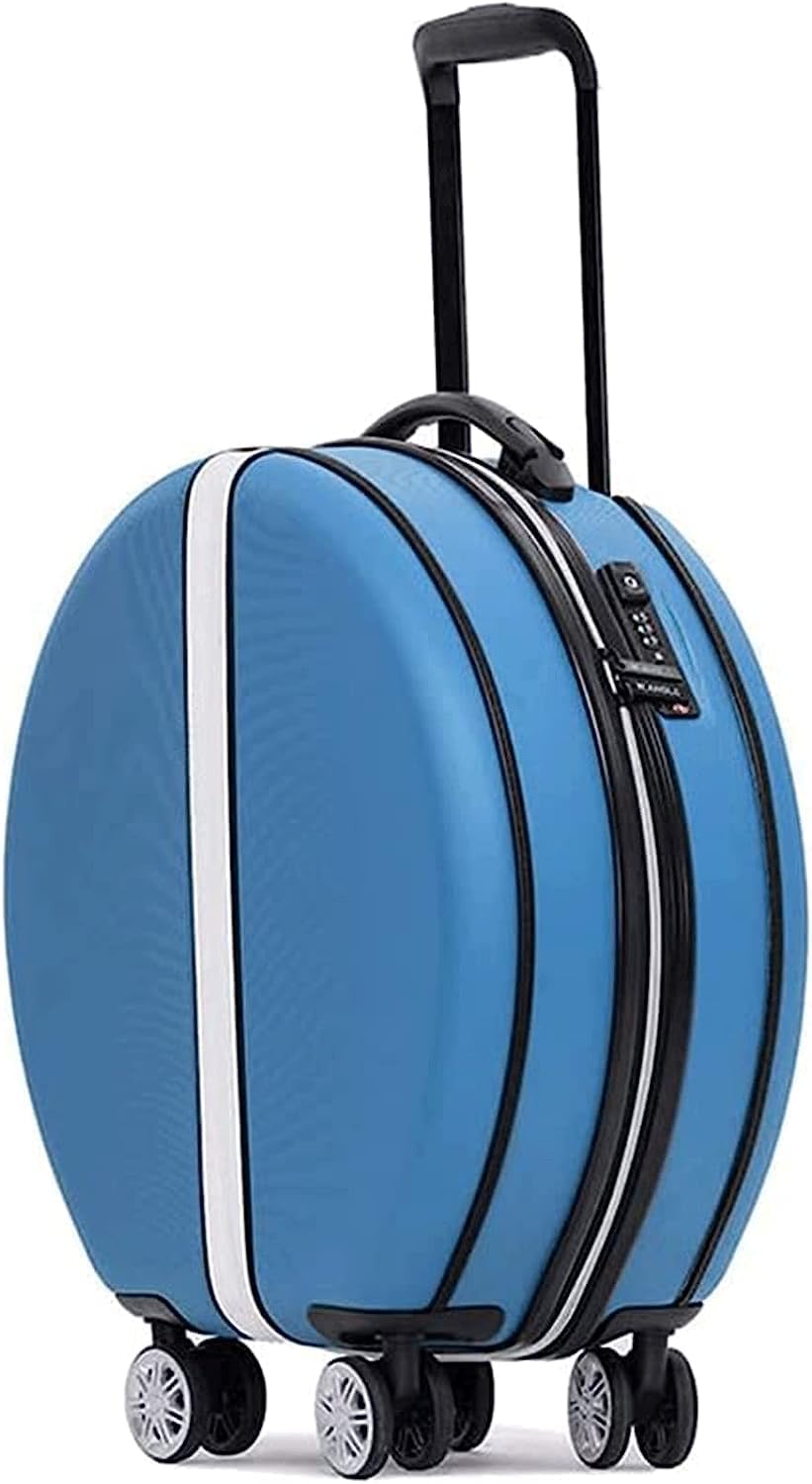Amazon.com | DTREEL Tough Scratch Proof Hardside Luggage Round Trolley ...