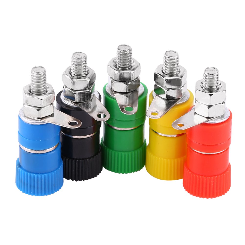 3 Ways 5 Colors Binding Post Female Socket Jack for 4MM Banana Plug ...