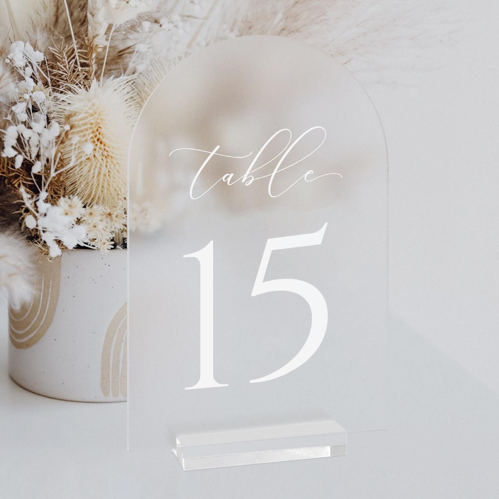 Amazon.com: JINMURY Frosted Arch Table Numbers for Wedding, 5x7 Inch ...