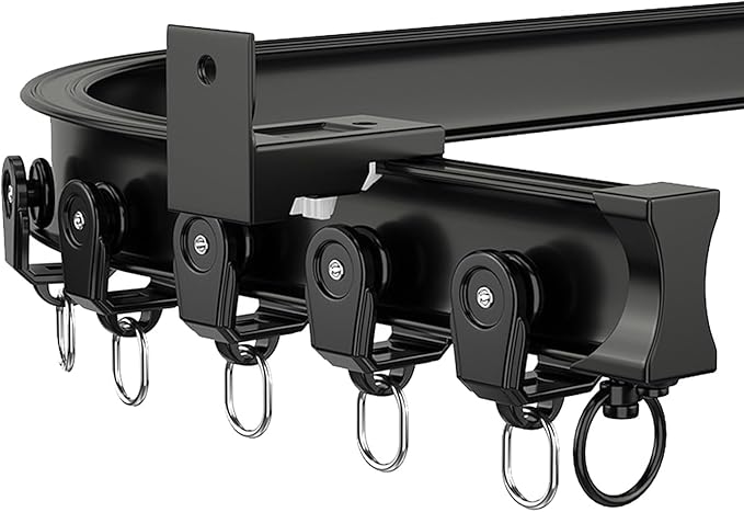 Amazon.com: Bendable Ceiling Track Room Divider, Curved Curtain Rail ...