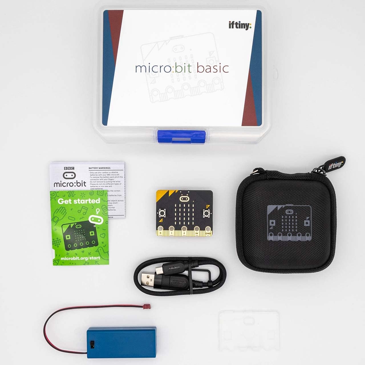 Amazon.co.jp: iftiny micro:bit basic (マイクロビット ベーシック) 【V2.21】【マニュアル付】公認正規販売代理店の基本キット OPIF-EM0001 ...