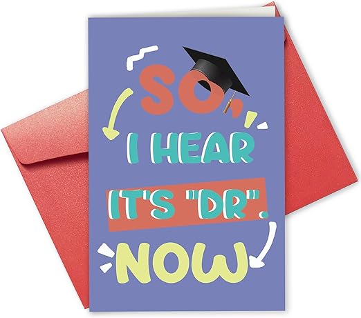 Amazon.com : Gevinna Funny Graduation Card for Him Her, Humor ...