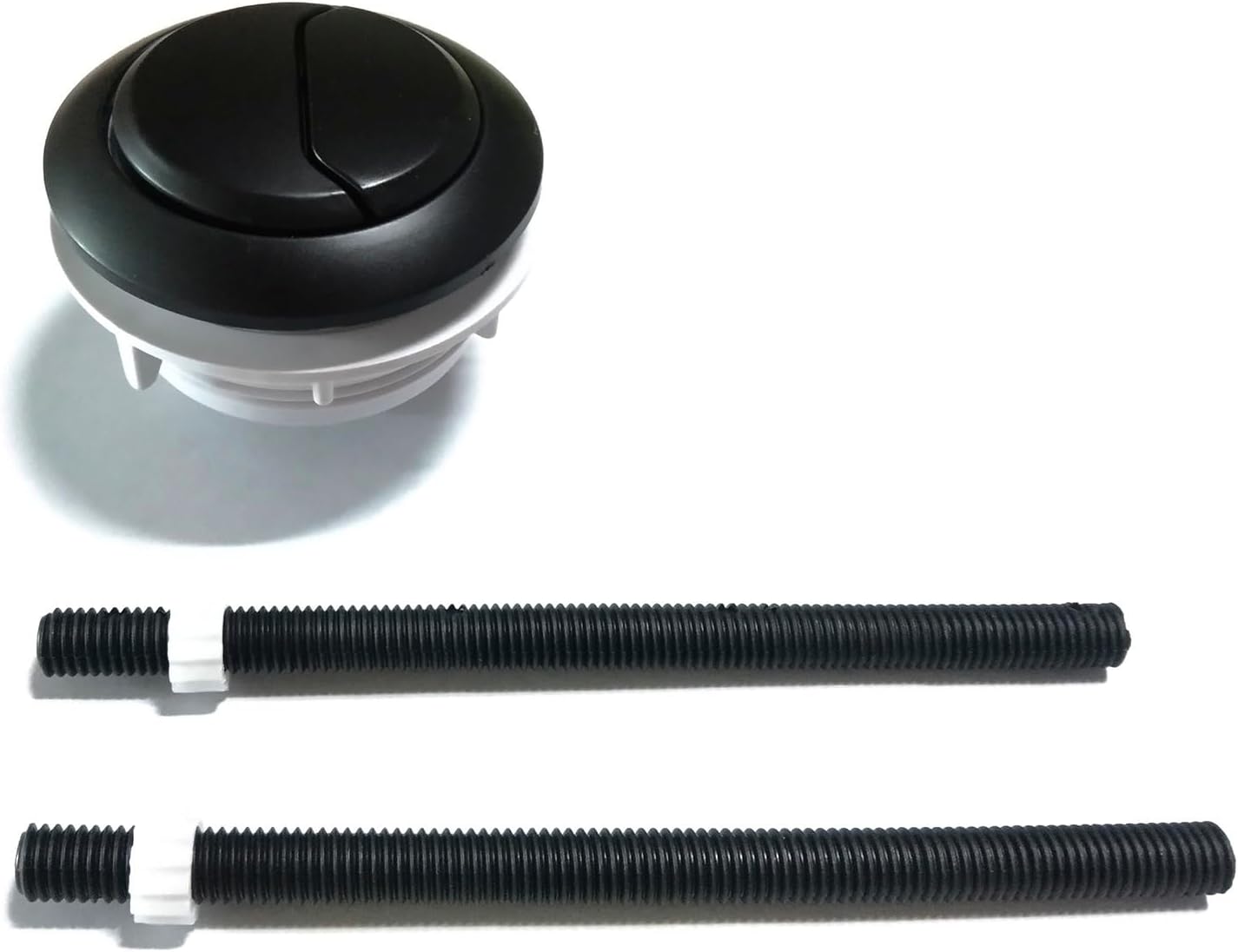 SouNor Toilet tank button Round Dual Flushing Push Black - Amazon.com