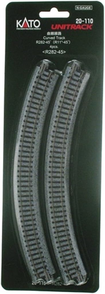 Amazon.com: Kato 20-110 N Unitrack 11 Radius Curve Track 4pcs : Arts ...
