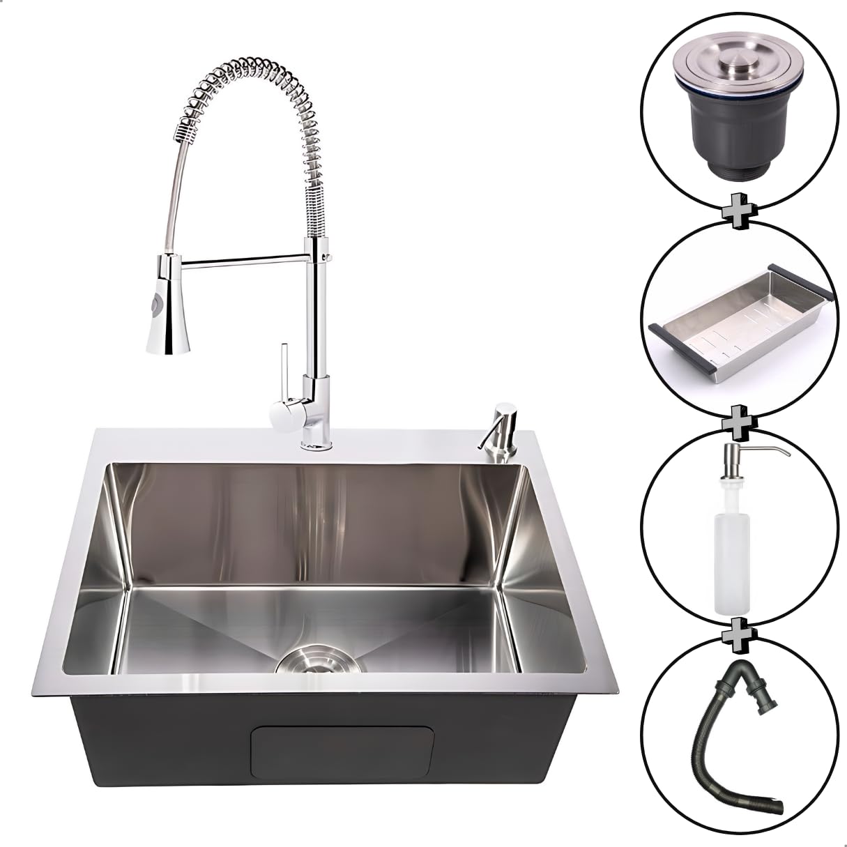 Cuba Gourmet SOFTINOX 60x45 para Cozinha - Kit Luxo com Cuba Quadrada ...
