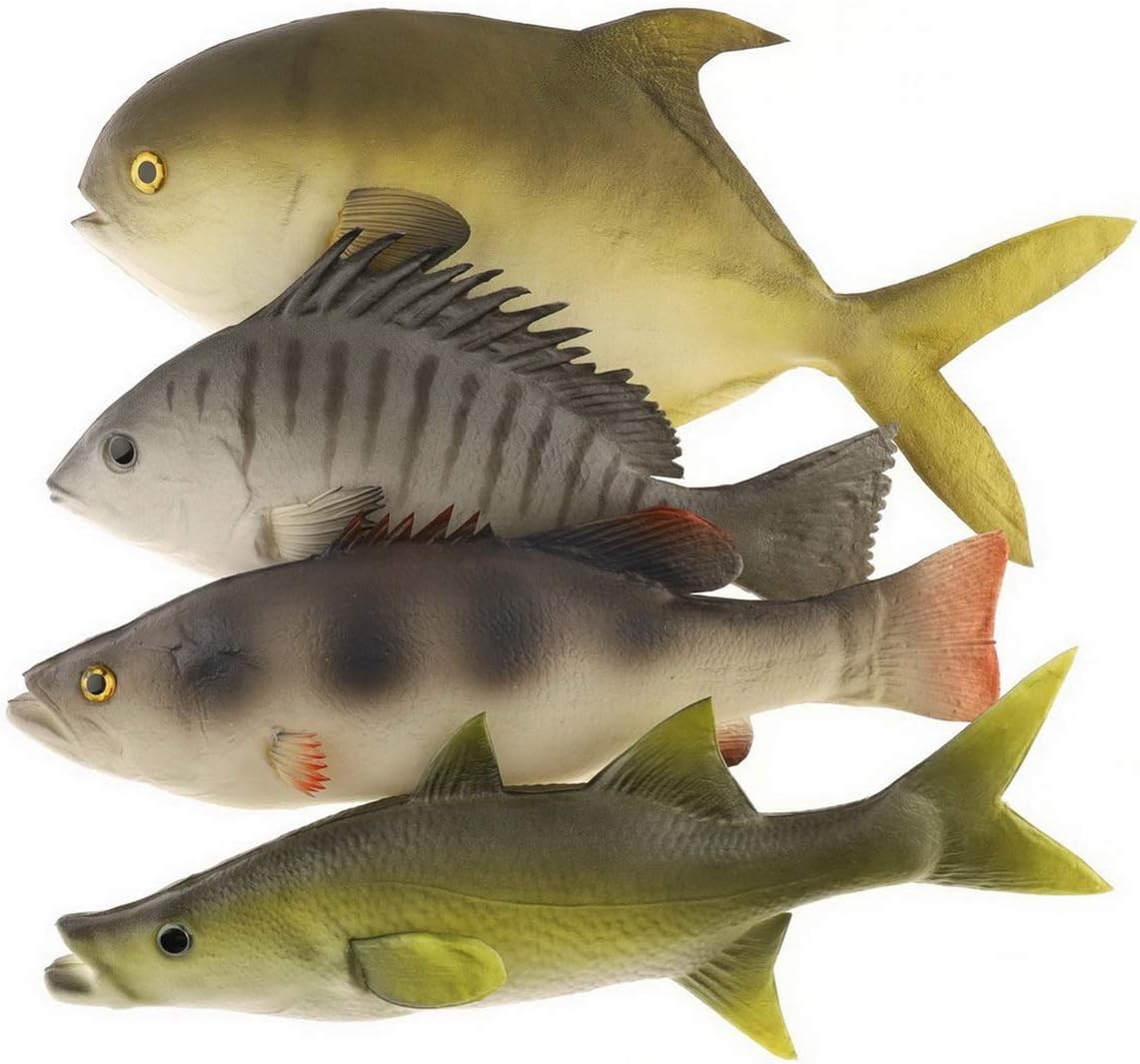 Amazon.com: Gresorth 4 PCS Fake Hanging Fish Decoration Simulation ...
