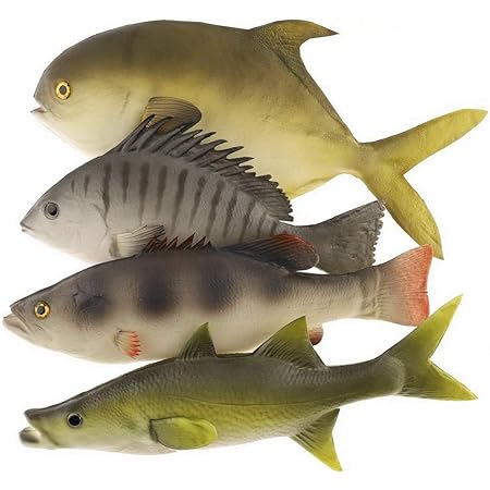 Amazon.com: Gresorth 3 Pack Fake Fish Pretend Artificial Black Carp ...