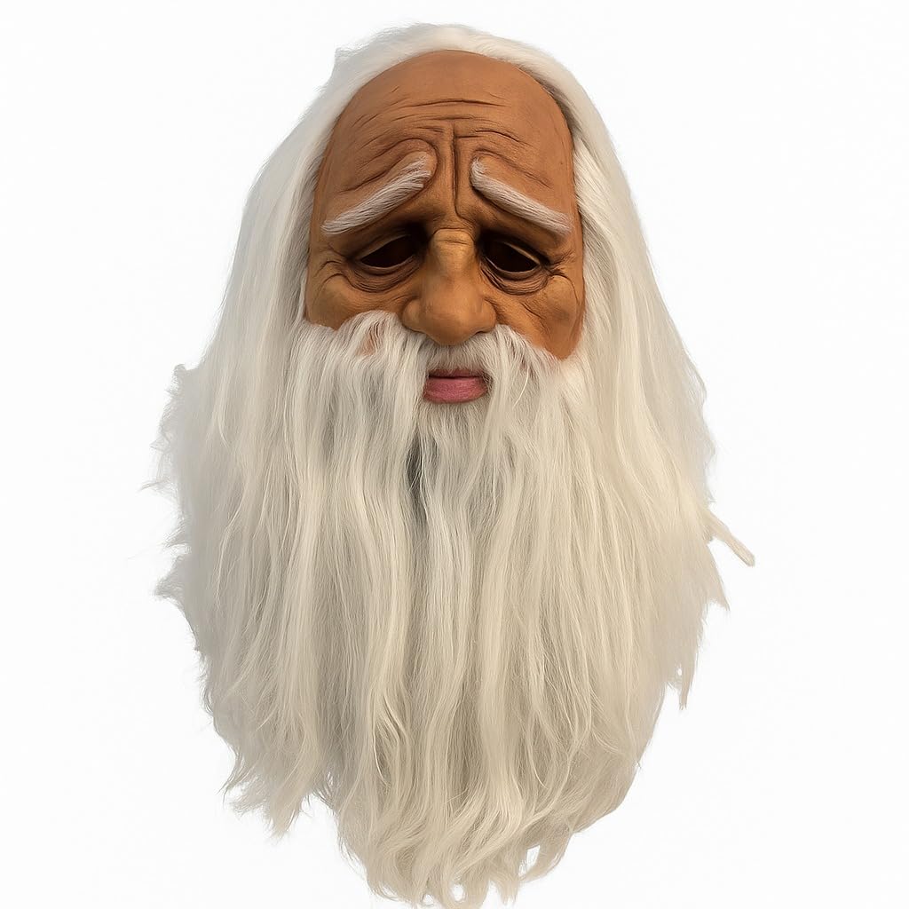 Wanna Party Halloween Mask For Adults- Old Man Adults Realistic ...