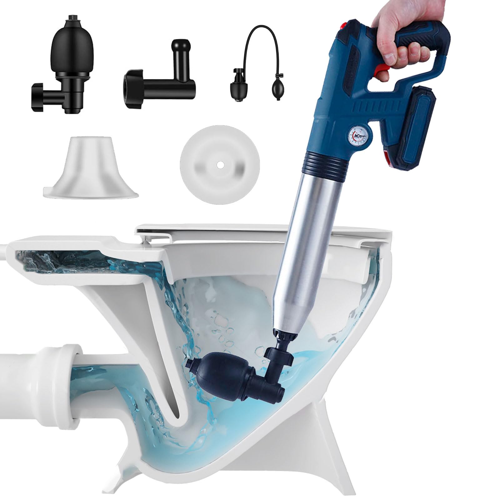 Electric Toilet Plunger, Drain Clog Remover Power Plunger, High ...