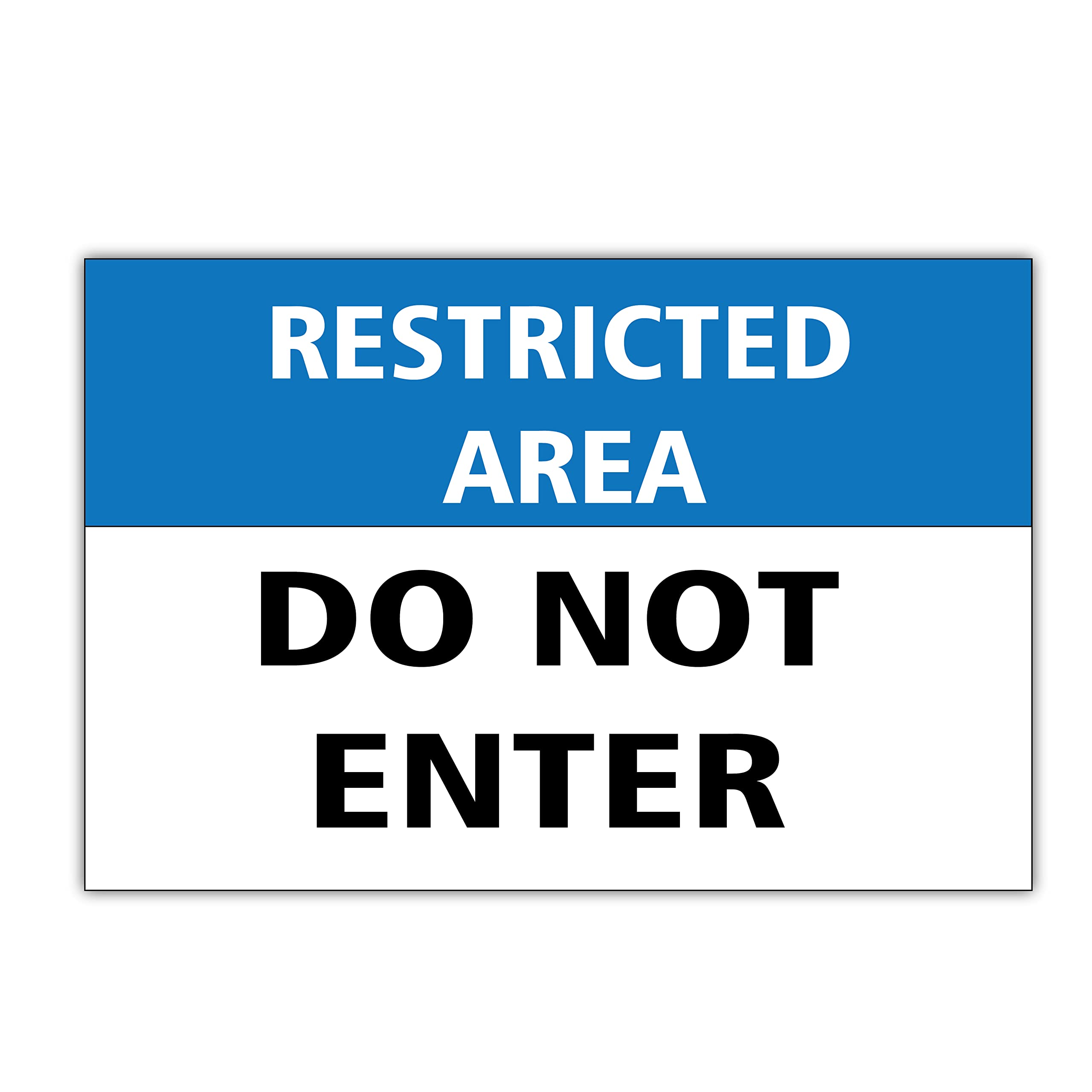 Buy ISEE 360® Restricted Area Do Not Enter Printed Laminated Sign ...