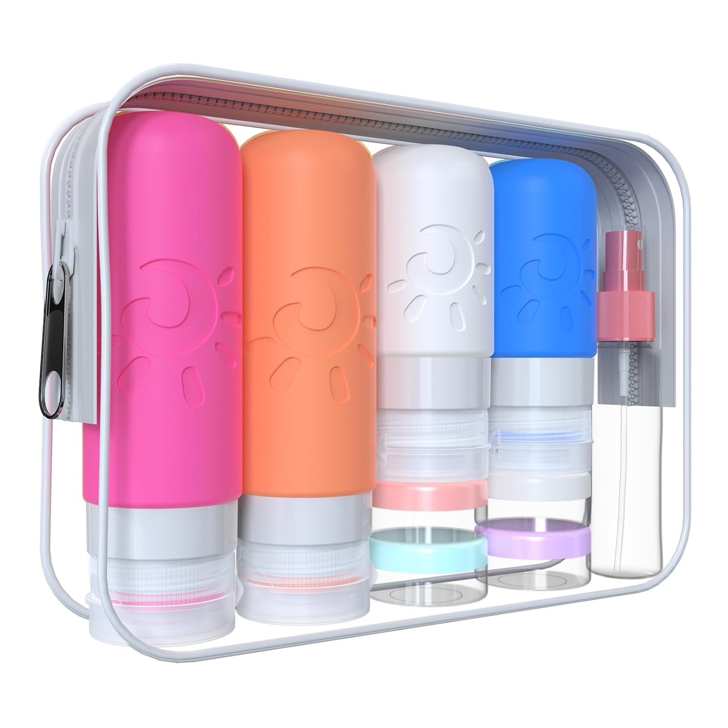 Amazon.com: Zafit 18 Pack travel Bottles for Toiletries, TSA Approved ...