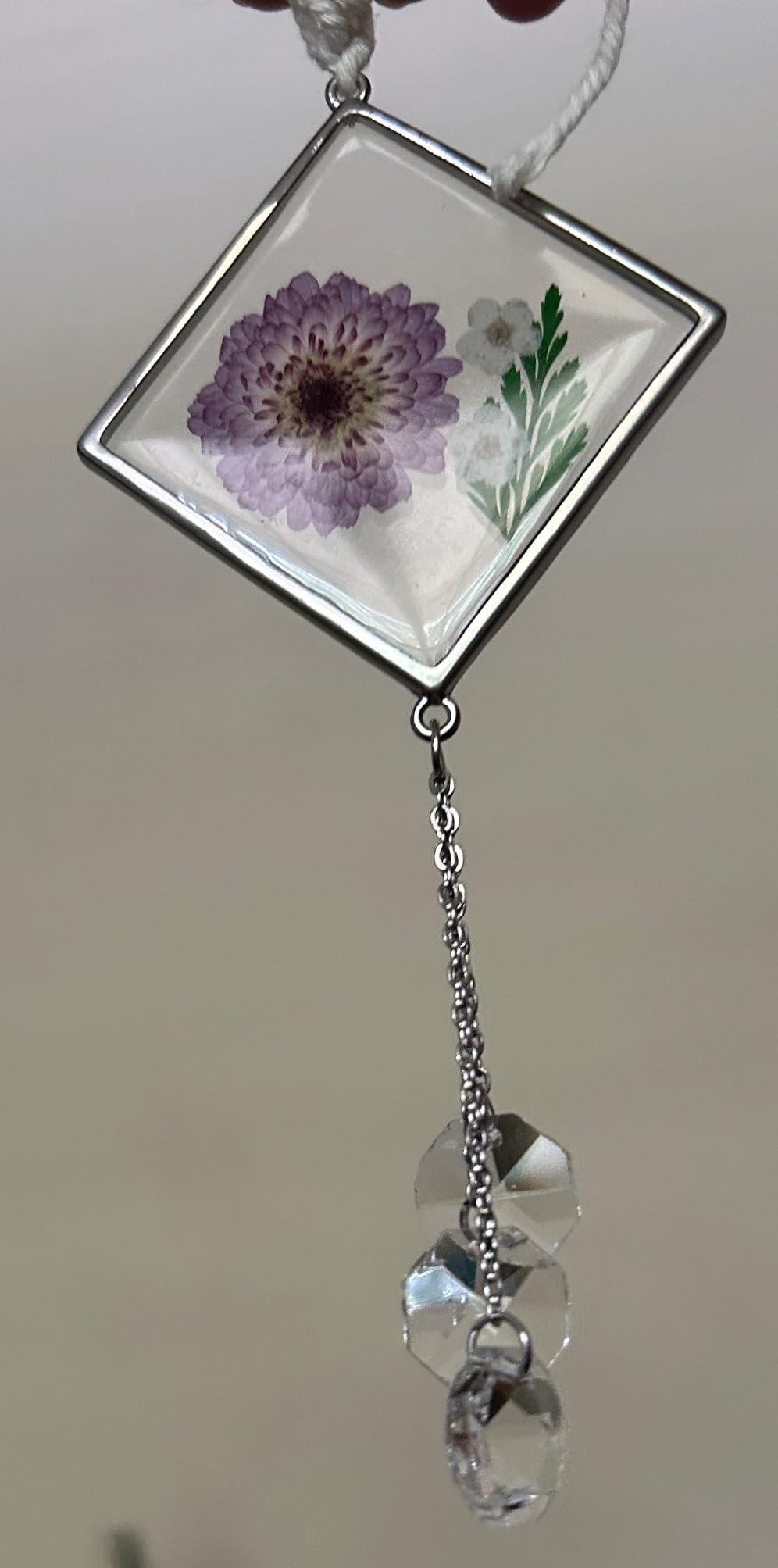 Amazon.com: Birth Month Sun Catcher | Chrysanthemum and daffodil ...