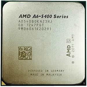 Amazon.com: AMD A6-Series A6 5400 5400B 5400K CPU Used 2-Core 2-Thread Desktop Processor 3.6 GHz ...