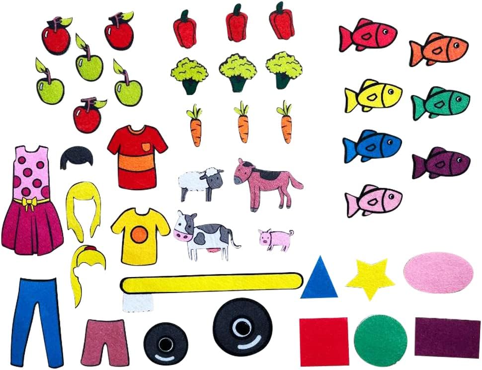 Amazon.com: Ultimate Quiet Book Replacement Pieces Kit 43 Pieces ...